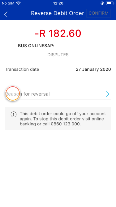 How to reverse a debit order | Standard Bank