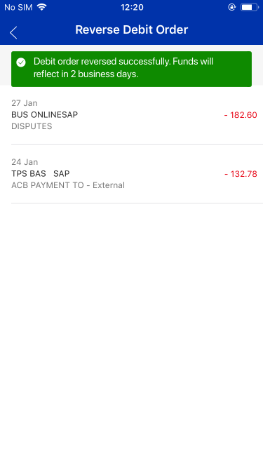 How to reverse a debit order | Standard Bank